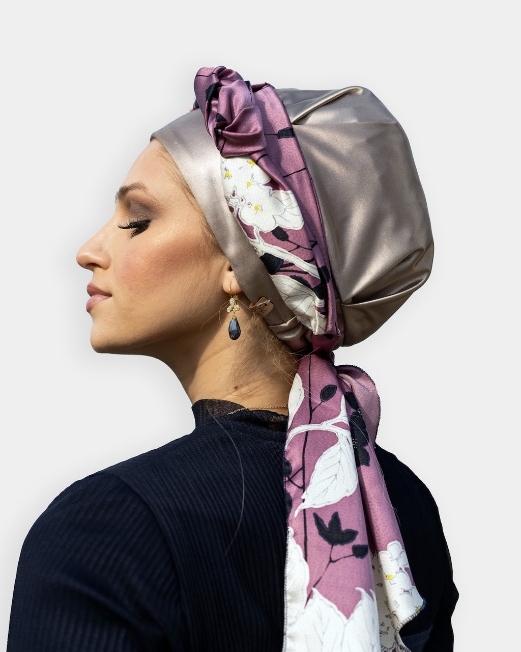 The Rena Crown | Luxury Handmade Turban Crown Head Covering with Attac ...